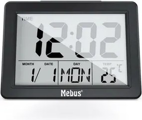 Mebus 25739 Quartz Alarm Clock / Budík / 3 x AAA