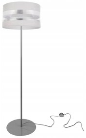 Podlahová lampa INTENSE CHROME, 1x textilní stínítko (výběr ze 6 barev), (výběr ze 3 barev konstrukce), (fi 35cm), O