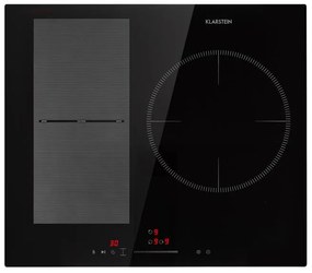 Klarstein Delicatessa 3 Flex, indukční varná deska, 6600 W, 3 zóny, sklokeramika, černá