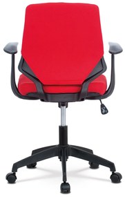 Dětská otočná židle KA-R204 RED látka červená