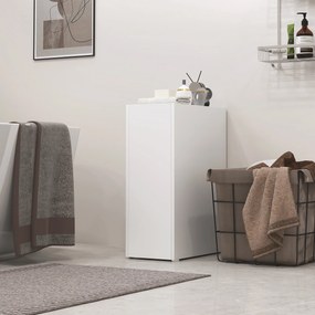 HOMCOM Úzký koupelnový skříňka, záchodová skříň s kolečky, zásuvka včetně 3 hlubokých oddílů, boční skříňka pro malé prostory, obývací pokoj, koupeln…