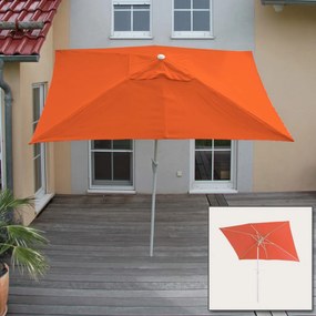 Slunečník N23 2x3m polyester/hliník - terakota