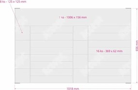 ACCEPT Hlavní orientační tabule ACS 015 (1018 x 656 mm) - stříbrná tabule