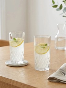 Sinsay - Sklenice s reliéfním vzorem 2 pack - clear