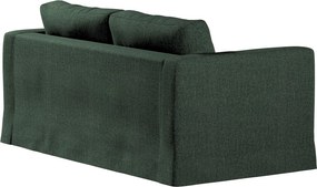 Potah na pohovku IKEA  Karlstad 2-místná , nerozkládací, dlouhý barva zelená látka pletený vzor