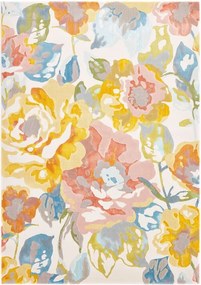 Moderní kusový koberec Osta Bloom 466118 AK990 Květy krémový vícebarevný Rozměr: 240x330 cm
