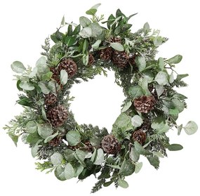 FLORISTA Věnec eukalyptový se šiškami 65 cm