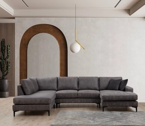Hanah Home Rohová pohovka PORTO antracit levá 560ARE1226