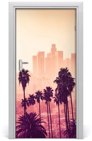 Fototapeta samolepící dveře Los Angeles město 85x205 cm