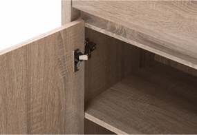 Komoda s dvířky a 5 zásuvkami Norton 127 cm Dub Sonoma