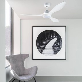FARO 33346 POLARIS L LED, bílá, stropní ventilátor s DC motorem - FARO