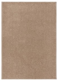 Koberec s krátkým vlasem 240 x 340 cm hnědý - Default Title