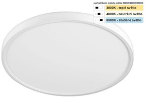 TOP LIGHT Světlo stropní Revit 30B CCT, Bílá