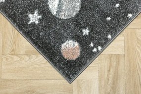 Dětský koberec Lima C288A Planety šedý / krémový