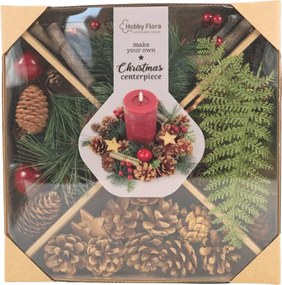 Kreativní sada DIY CHRISTMAS pro výrobu věnců a dekorací - různé varianty