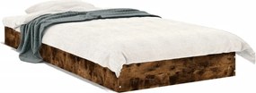 vidaXL Rám postele 75 x 190 cm kompozitní dřevo [841987] Barva: kouřový dub