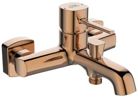 Laveo Pola, nástěnná vanová baterie, růžové zlato, LAV-BAP_810D