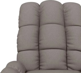 Polohovací křeslo taupe textil 289804