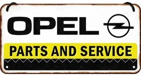 Postershop Závesná cedule: Opel (Parts and Service) - 20x10 cm