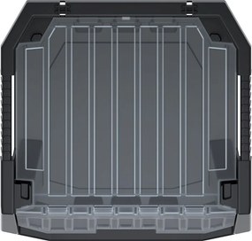 Prosperplast Dílenský úložný box HEAVY DUTY, S VÍKEM, černý 40x29x28 M