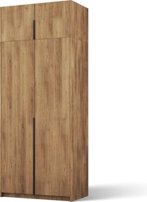 ADRK Furniture Bregma II s nástavcem Skříň s otočnými dveřmi ADRK-W-BREG-100-AB