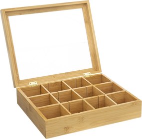 Krabička na čaj, 8 příhrádek