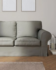 Potah na pohovku IKEA Ektorp 3-místná rozkládací, NOVÝ MODEL 2013 barva šedá látka pletený vzor