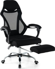 Costway Ergonomická kancelářská židle ze síťoviny s opěrkou nohou a výškově