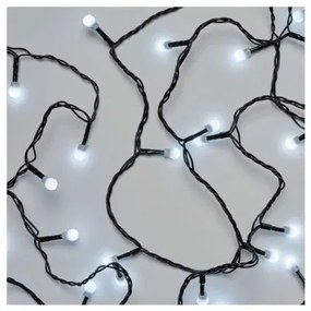 EMOS LED venkovní vánoční řetěz CHERRY, 300xLED, studená bílá, 30m, časovač, kuličky, zelený ZY1602T