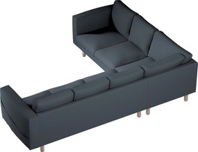 Potah na pohovku IKEA Norsborg rohová 5-místná barva modrá látka pletený vzor