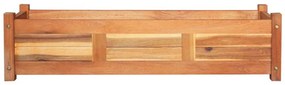 Vyvýšené záhony 2 ks akáciové dřevo 100 x 30 x 25 cm - Default Title