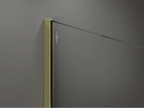 Mexen Kioto sprchová zástěna 90x200 cm 8 mm, zlaté, bílé provedení, 800-090-101-50-97