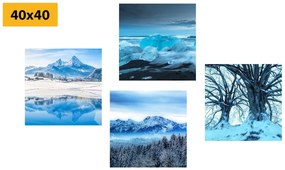 Set obrazů sněhové království