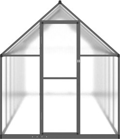 Skleník s podkladovým rámem antracitový 445x169x195 cm hliník 3266334