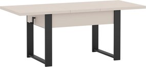 Rozkládací polohovací konferenční stolek HOGO 3v1 | 120-157x62,5-74,5x67 cm | síla horní desky 32 mm | kašmír/černé nohy