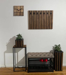 Flexistyle z243 - designové hodiny z tmavého dubu