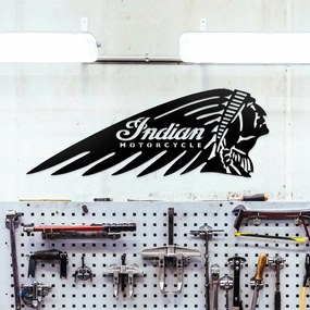 DUBLEZ | Dřevěné logo na zeď - Indian Motorcycle | Obraz