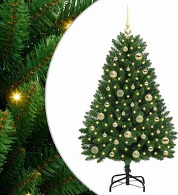Umělý vánoční stromeček 120 cm 150 LED Teplá bílá PVC a ocel 3395671