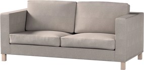 Potah na pohovku IKEA Karlanda rozkládací, krátký barva béžová látka pletený vzor