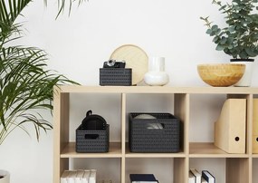 Rotho Úložný box COUNTRY čtvercový 14L - antracit