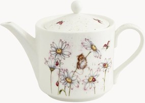 Konvice na čaj z kostního porcelánu Mouse & Flower
