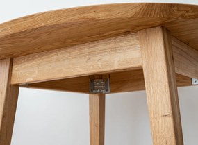 Massivo.cz Jídelní stůl Orbetello 90 cm, kulatý, dub, masiv
