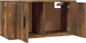 Nástěnné TV skříňky 2 ks kouřový dub 80 x 34,5 x 40 cm 3188355