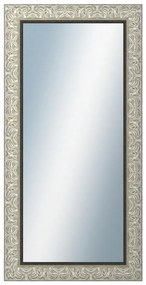 DANTIK - Zarámované zrcadlo - rozměr s rámem cca 50x100 cm z lišty PRAHA stříbrná (2751)