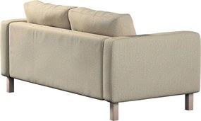 Potah na pohovku IKEA  Karlstad 2-místná, nerozkládací, krátký barva béžová látka pletený vzor