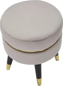 Taburet PARIS 35 cm šedý