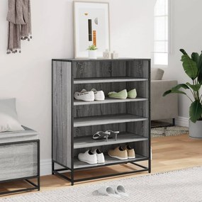 Botník šedý sonoma 75 x 38 x 97,5 cm kompozitní dřevo a kov 3300873