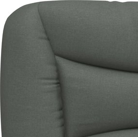 Postel s matrací Hvar tmavě šedá 140 x 200 cm textil 3208535