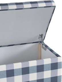 Čalouněná skříň barva tmavě modrá látka vzorované