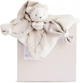 Doudou Dárková sada - Plyšový muchláček béžový medvídek 24 cm / od 0 l